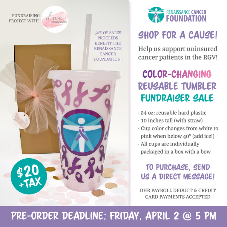 Tumbler Fundraiser Sale! - Renaissance Cancer Foundation