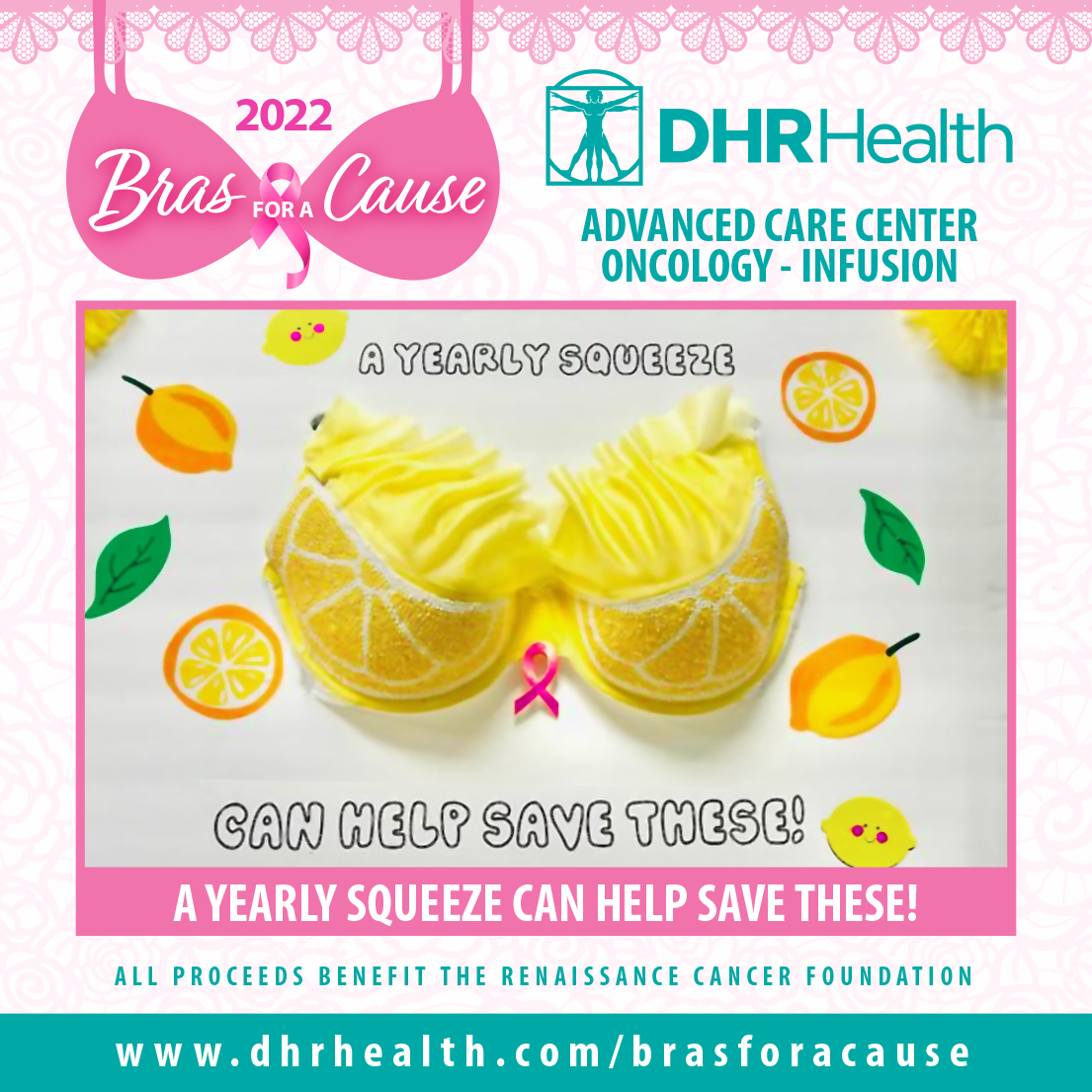 "Bras for a Cause" by DHR Health - Renaissance Cancer Foundation